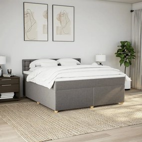 Box spring postel s matrací taupe 180x200 cm textil 3289077