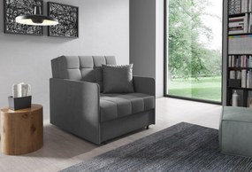 Eka Pohovka AMERYKANKA 169, 90 cm Barva látky: Světle šedá (Kronos 53)
