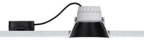 Paulmann 93407 LED Cole, bodovka v černo-stříbrné úpravě, 1x6,5W LED 2700K tříkrokové stmívání, prům. 8,8cm, IP44