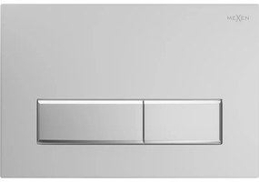 Mexen Fenix ​​Air 09, pneumatické dvojité tlačítko pro splachování, chrom matný, 6A0902