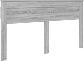 Rám postele s čelo Šedá Sonoma 200 x 200 cm Inženýrské dřevo 3409827