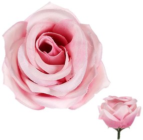 Růže, barva růžová, Květina umělá vazbová. Cena za balení 12 ks - KUM3312-PINK