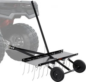 Vlek za odhrnovač trávy 101,6 cm hrábě na pro ATV nebo sekačku 20 prstů