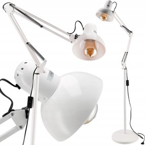 BERGE LED stojací lampa 1xE27 185cm bílá