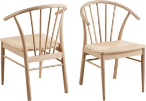 ACTONA Set 2 světlých židlí CASSANDRA 0000106959