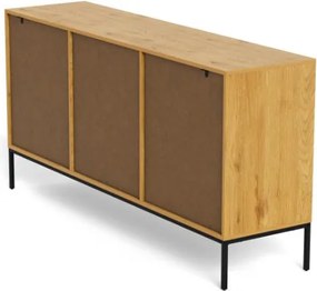 Komoda Palmdale 158 cm dub divoký/černý