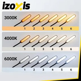 LED stojací podlahová lampa 180cm Izoxis 26885