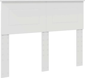 Rám postele s čelo Bílá 137 x 203 cm Kompozitní dřevo 3408767