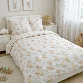 Mušelínové povlečení Kačenky TiaHome - Detský set 130x90cm + 65x45cm