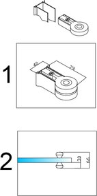 BPS-koupelny Čtvercový sprchový kout HYD-SK05C 100x100 černá/transparent - bez vaničky