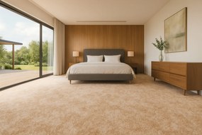 Condor Carpets, Metrážový koberec Serena 6642, na míru, šíře 4m,5m, béžová, filc, dětský pokoj