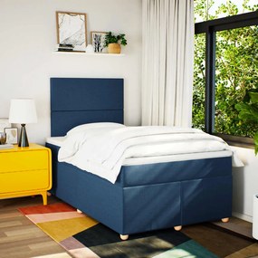 Box spring postel s matrací černá 120x190 cm textil 3293518