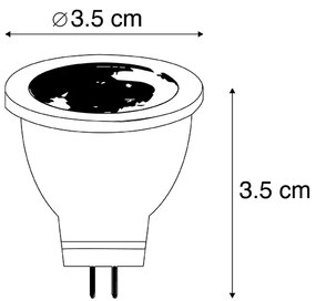 Sada 5 LED žárovek G4 MR11 2,7W 210lm 3000K 12V