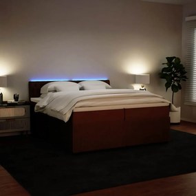 Box spring postel s matrací růžová 200x200 cm samet 3290141