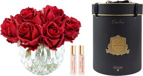 Côte Noire Luxury Round Bouquet kytice 13 parfémovaných růží Carmine Red