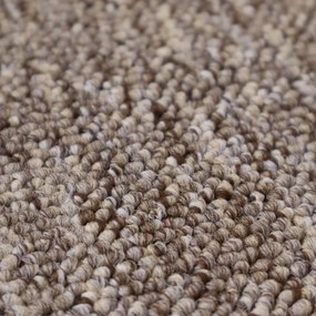 Spoltex, Metrážový koberec Balance 92 hnědý, na míru, šíře 4m, hnědá, filc, chodba / předsíň