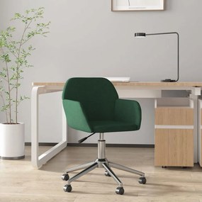 Petromila Otočná kancelářská židle tmavě zelená textil