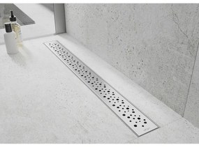 Mexen Flat nerezový sprchový žlab 60 cm vzor M12, 1021060-15