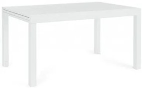 BIZZOTTO Rozkládací zahradní stůl CLIV bílý 135/270x90 cm