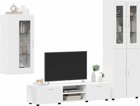Sestava TV skříněk FLORIN 3 ks Bílá Kompozitní dřevo 3397964