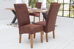 Casa lehká káva vintage vzhled židle / 21133