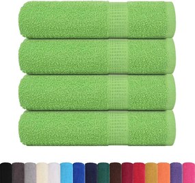 Ručníky do sprchy FROGN 4 ks jablečně zelené 70 x 140 cm 360 g/m² 137026