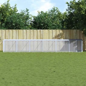 Klec pro kuřata se střechou antracitová 603 x 98 x 90 cm ocel 3189041