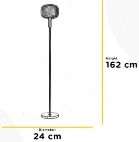 ONLI - Stojací lampa DOROTY 1xE27/22W/230V