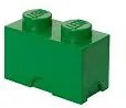 Lego úložný box 2 Tmavě zelená