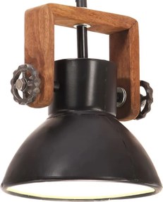 Industriální závěsné svítidlo 25 W černé kulaté 19 cm E27 320537