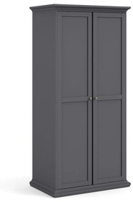 Tmavě šedá šatní skříň 96x201 cm Paris - Tvilum