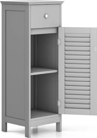 Costway Koupelnová skříňka Volně stojící se zásuvkou – 32 × 30 × 88 cm