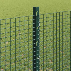 Svařovaná drátěná plotovina s tyčkami 50 x 1,2 m Zelená 3336518