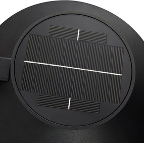 NOR 2418071003 Justina Solar venkovní nástěnné solární svítidlo černá - NORDLUX