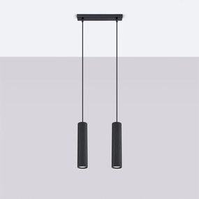 Sollux Lighting Závěsné svítidlo KARBON 2 černé