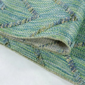 Ayyildiz, Kusový koberec Bahama 5152 Green – na ven i na doma, 80x250, zelená, chodba / předsíň
