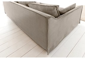 Massive home | Pohovka HEAVEN 200cm 3místná pružinová s odnímatelným potahem, šedozelená