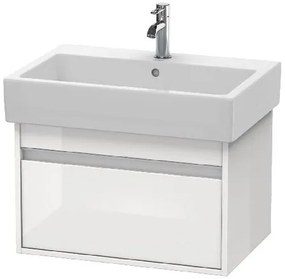 Duravit Ketho - Umyvadlová skříňka 41x65x44 cm, 1 zásuvka, lesklá bílá KT668402222