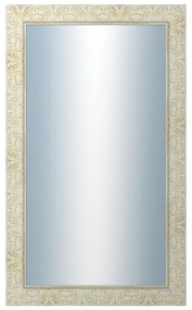 DANTIK - Zarámované zrcadlo - rozměr s rámem cca 60x100 cm z lišty PRAHA bílá (2930)