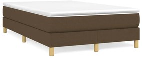 Box spring postel s matrací tmavě hnědá 120x190 cm textil 3269667