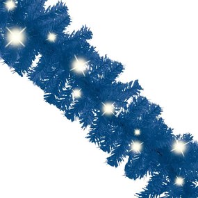 Vánoční girlanda s LED světýlky 10 m modrá 329193