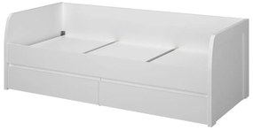 Jednolůžková postel 90 ERODON (bílá) (s roštem). 1091585