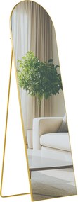 Zrcadlo Moline 160x50 cm – zlatá lesklá