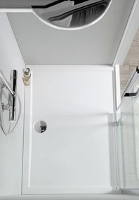 Polysan KARIA sprchová vanička z litého mramoru, obdélník 110x90x4cm, bílá