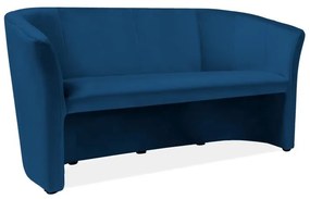 Pohovka Cuba Velvet, trojsedák, modrá
