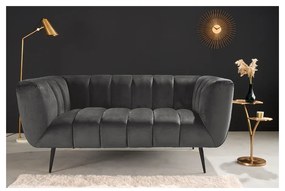Massive home | Pohovka NOBLESSE 2M 165 CM šedá samet