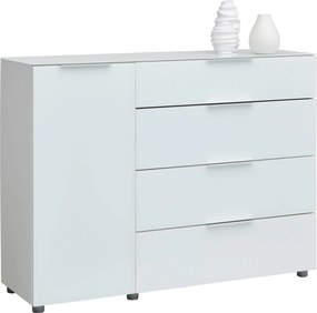 XXXLutz ŠIROKÁ KOMODA, vysoce lesklá bílá, 135,6/99,2/40 cm Voleo - Široké komody - 000554000105