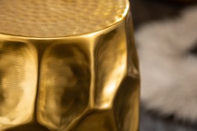 Noble Home Zlatý hliníkový odkládací stolek Hammop Organic, 30 cm