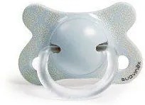 Suavinex Fusion dudlík anatomický - silikon -2/6 s modrou kresbou