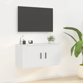 Nástěnná TV skříňka bílá 80 x 34,5 x 40 cm